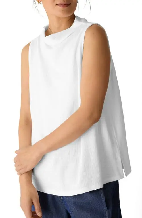 Eileen Fisher Funnel Neck Sleeveless Top