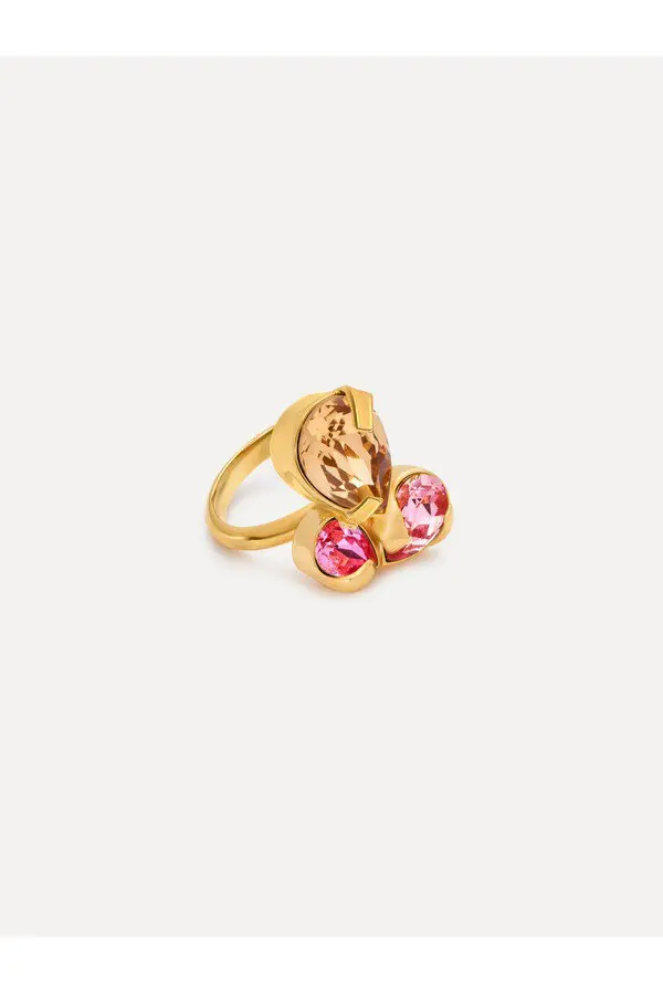 Oscar De La Renta Pear-cut Cluster Ring - Gold