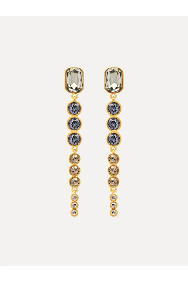 Oscar De La Renta Cascading Mixed-stone Drop Clip-on Earrings - Pink