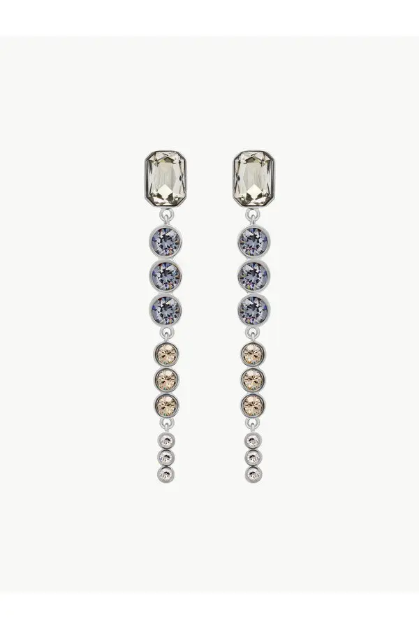Oscar De La Renta Cascading Mixed-stone Clip-on Drop Earrings - Pink