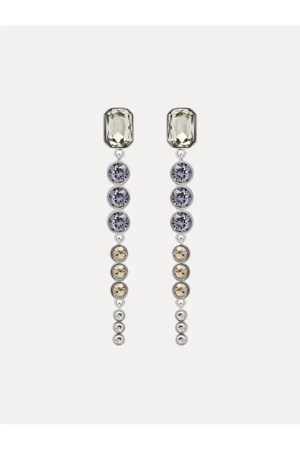 Oscar De La Renta Cascading Mixed-stone Clip-on Drop Earrings - Pink
