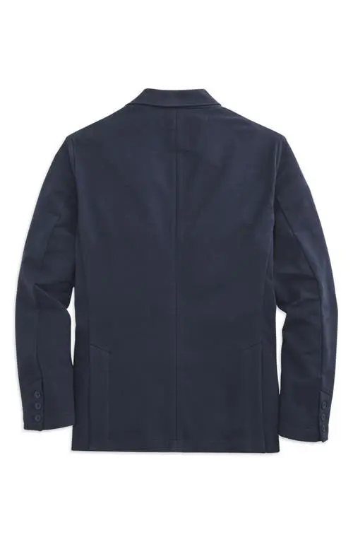 Mack Weldon Ace Navy Cotton French Terry Blazer
