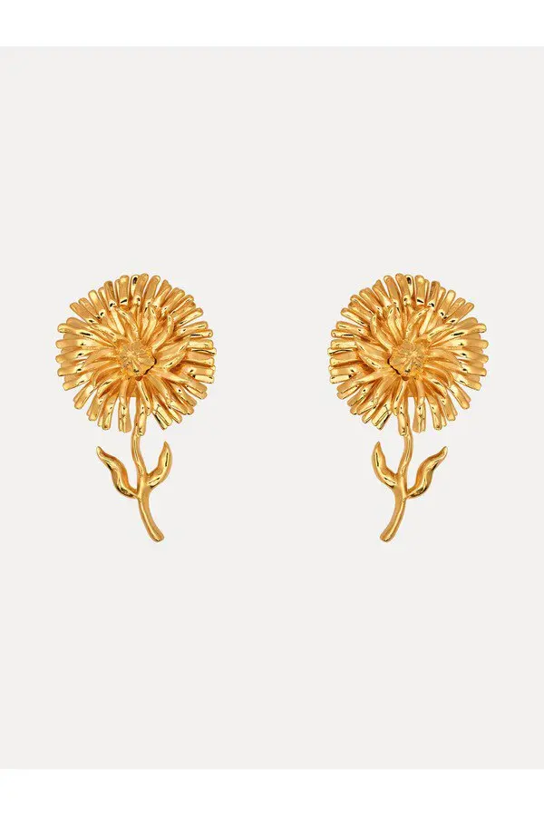 Oscar De La Renta Daisy Clip On Earrings - Natural