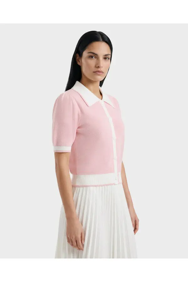 Rudsak Iris Knit Short-sleeve Sweater - Pink