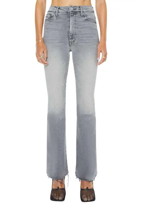 MOTHER High Waist Fray Hem Bootcut Jeans - Catch Me Outside