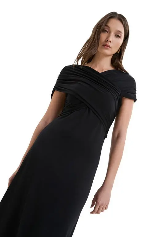 MARCELLA Alyssa Jersey Cocktail Dress