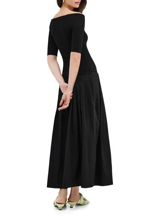 MARCELLA Mila Off-the-shoulder Maxi Dress