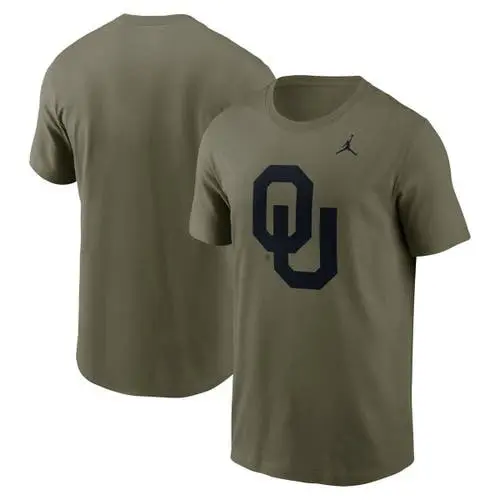 JORDAN BRAND Oklahoma Sooners 2024 Military Appreciation Tonal Logo Performance T-shirt - Olive
