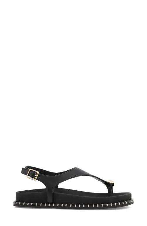 Mia Leilah Slingback Platform Sandal - Black