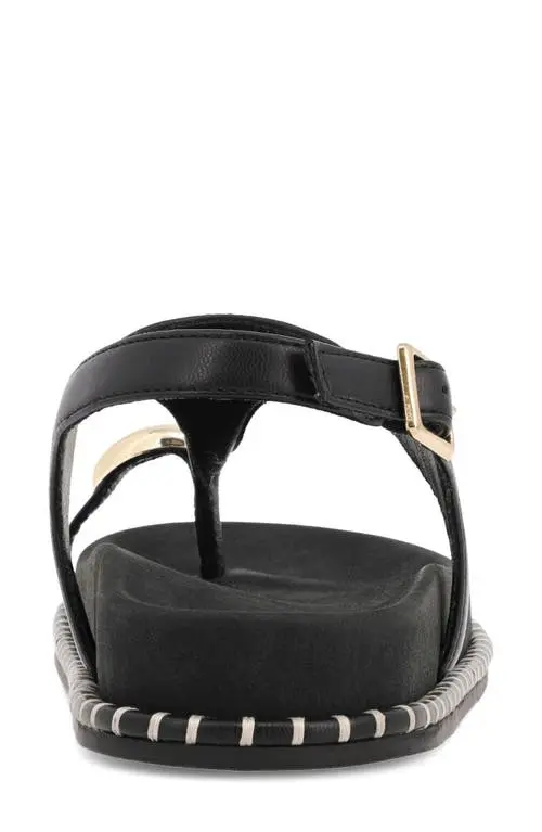 Mia Leilah Slingback Platform Sandal - Black