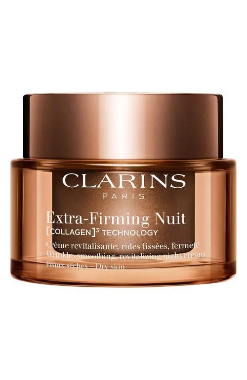 Clarins Extra-firming Night Refillable Moisturizer With Collagen Polypeptide & Niacinamide For Dry Skin - Regular