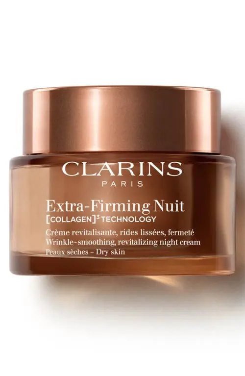 Clarins Extra-firming Night Refillable Moisturizer With Collagen Polypeptide & Niacinamide For Dry Skin - Regular