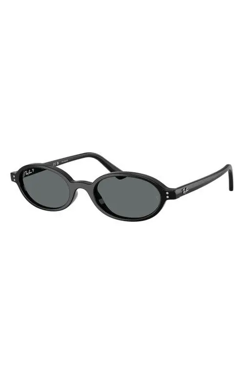 Ray-ban 51mm Polarized Oval Sunglasses