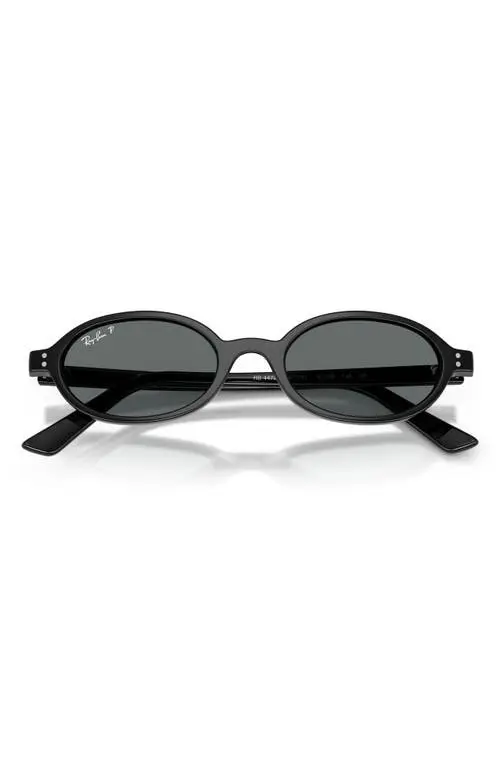 Ray-ban 51mm Polarized Oval Sunglasses
