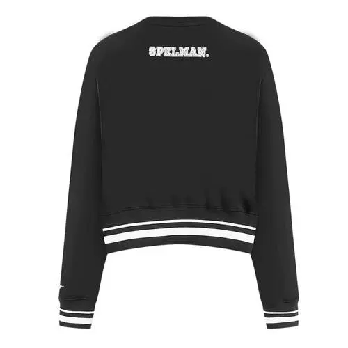 PRO STANDARD Spelman College Jaguars Pearl Cropped Pullover Sweatshirt