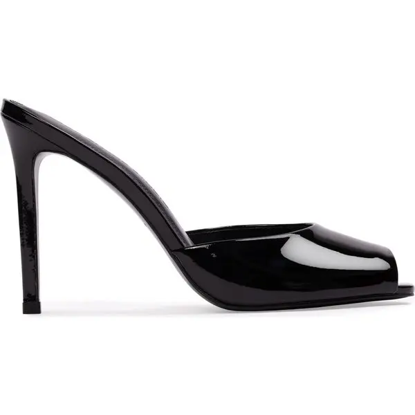 BLACK SUEDE STUDIO Uma 100 Mule - Black Patent Leather