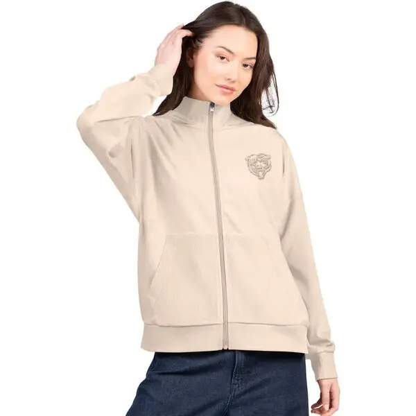 G-III 4HER BY CARL BANKS Chicago Bears Rookie Full-zip Hoodie - Tan