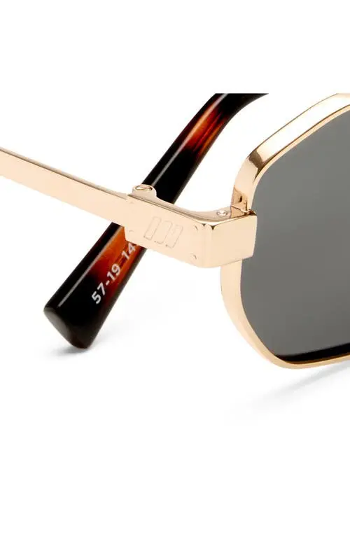 Le Specs Mythic 57mm Square Sunglasses