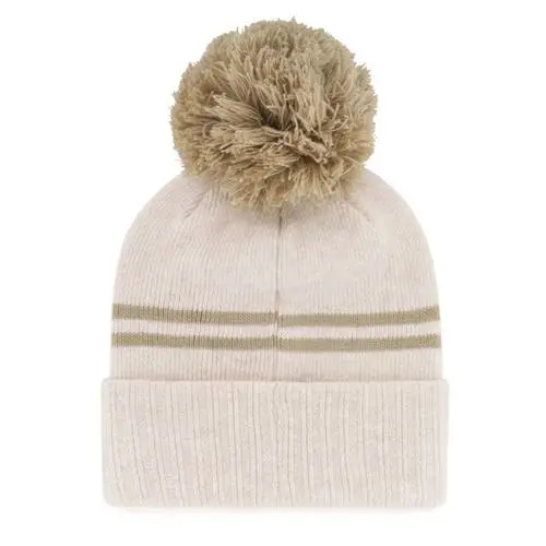 '47 Kansas State Wildcats Core & Inline Latte Cuffed Knit Hat With Pom