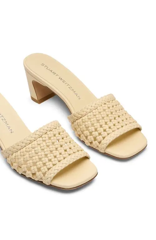 STUART WEITZMAN Marina Slide 50 - Straw