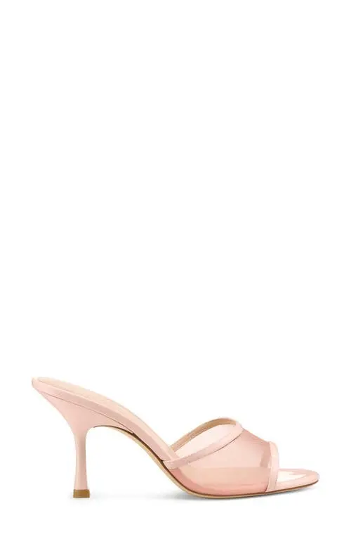 STUART WEITZMAN Bareitall Shine Mesh Sandal - Light Pink