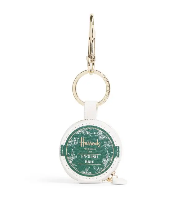 Harrods Leather English Brie Keyring