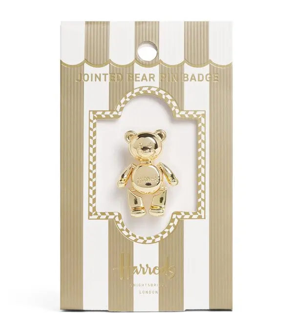 Harrods Jointed Bear Pin Badge