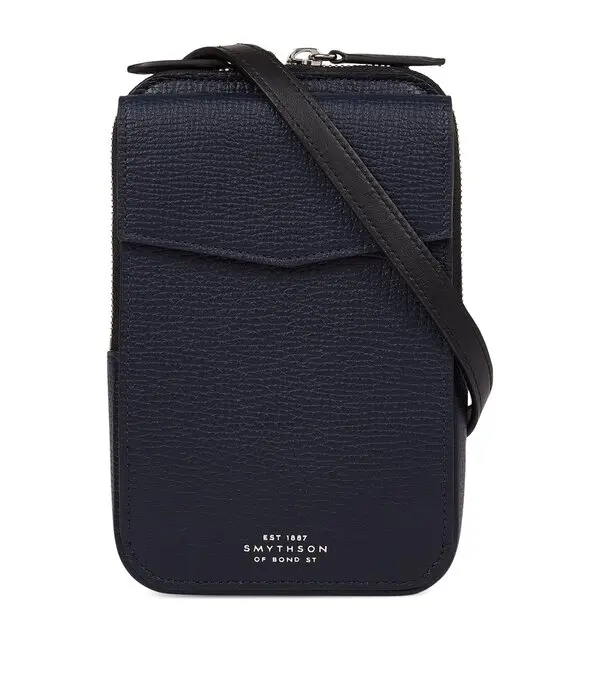 Smythson Leather Cross-body Pouch