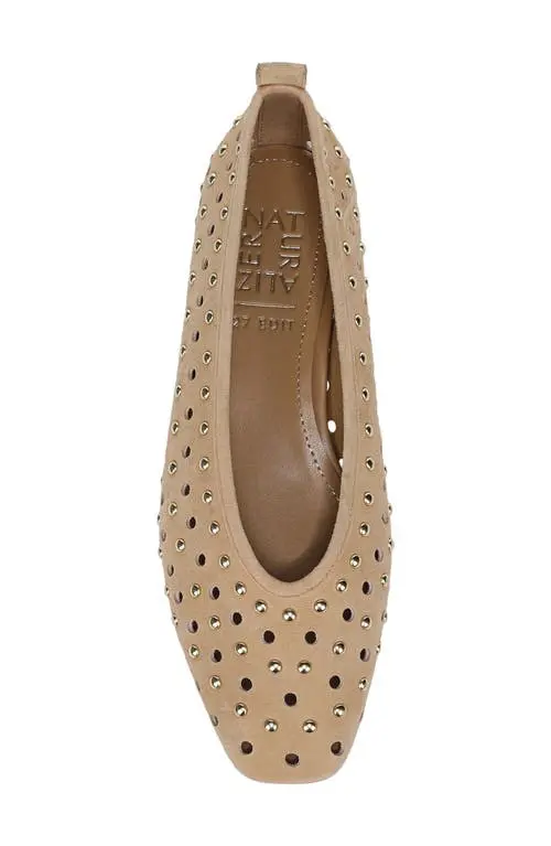 27 EDIT NATURALIZER Carla Perforated Studded Flat