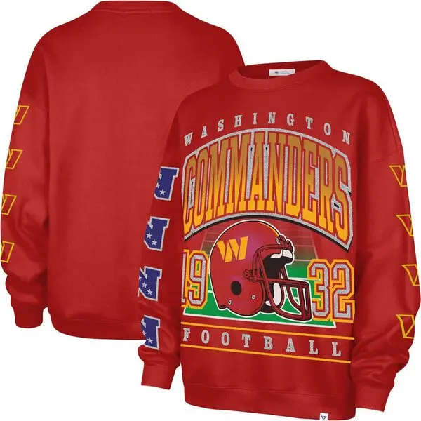 '47 Washington Commanders Go Big Oversized Pullover Sweatshirt
