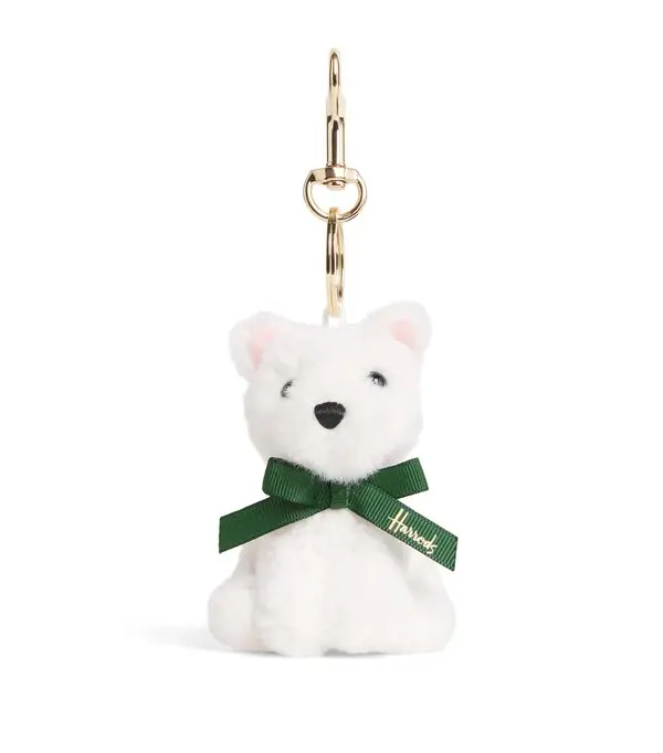 Harrods Westie Dog Keyring - Ivory