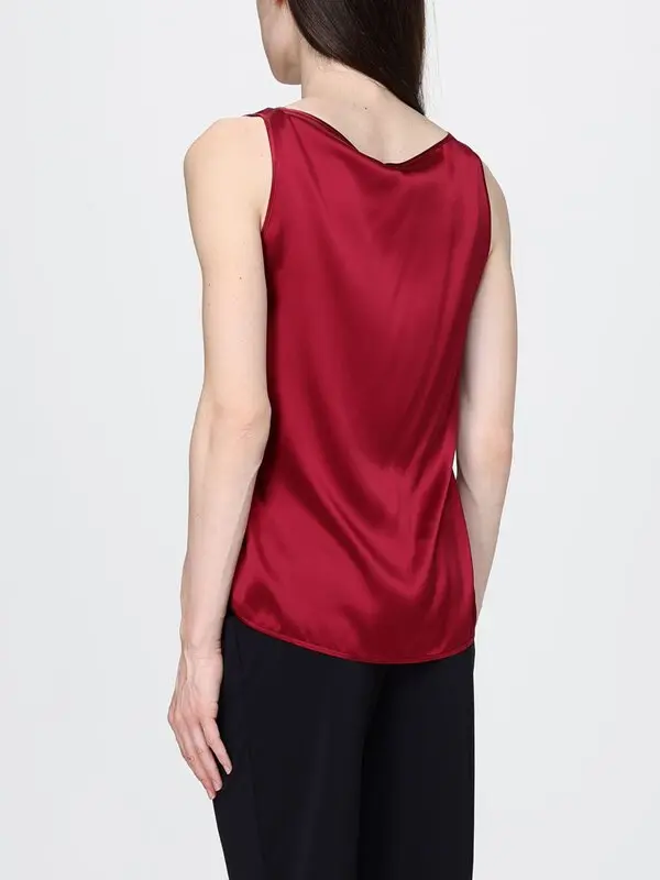 Max Mara Satin Sleeveless Top - Red
