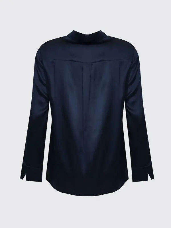 Max Mara Silk Blend Long Sleeve Shirt - Blue 1