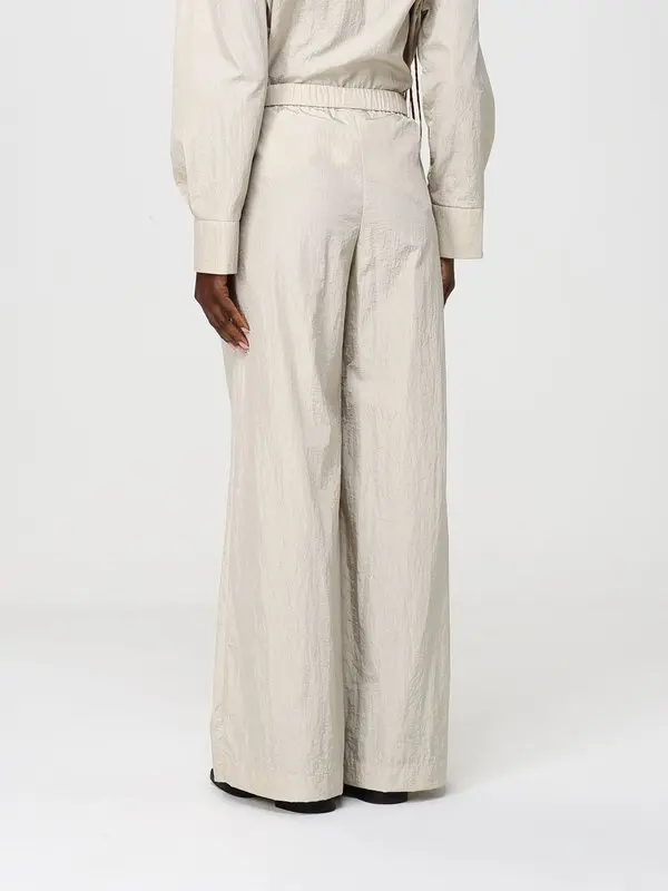 Max Mara Crinkled Taffeta Wide-leg Trousers - Beige
