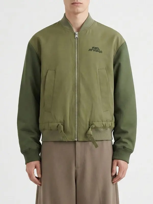 Axel Arigato Bomber Jacket With Logo - Green