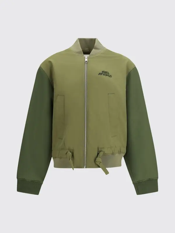 Axel Arigato Bomber Jacket With Logo - Green