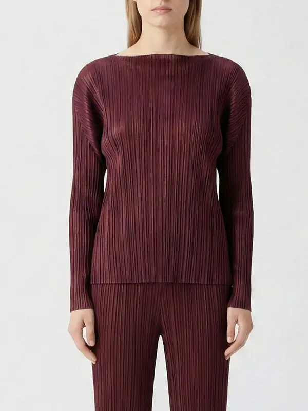 Issey Miyake Top - Burgundy