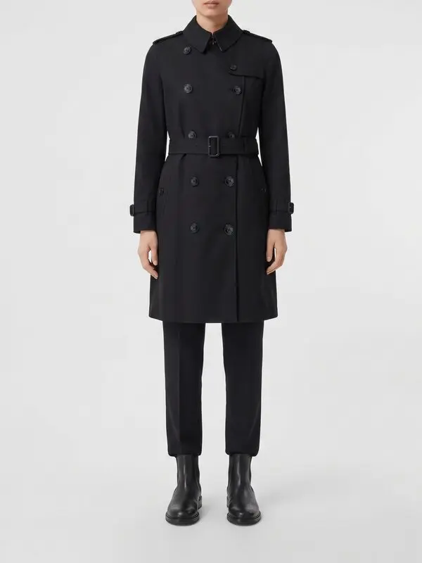 Burberry Double-breasted Trench Coat - Black