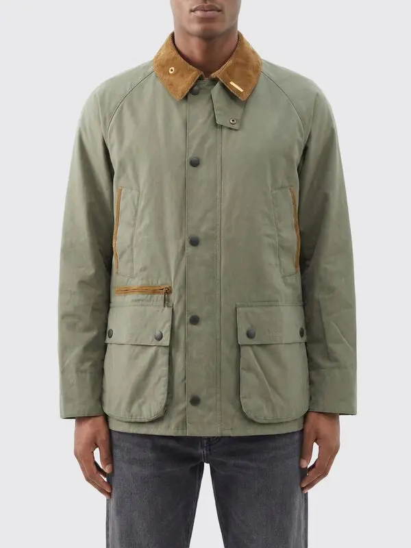 Barbour Bedale Icons Jacket In Cotton Blend - Green