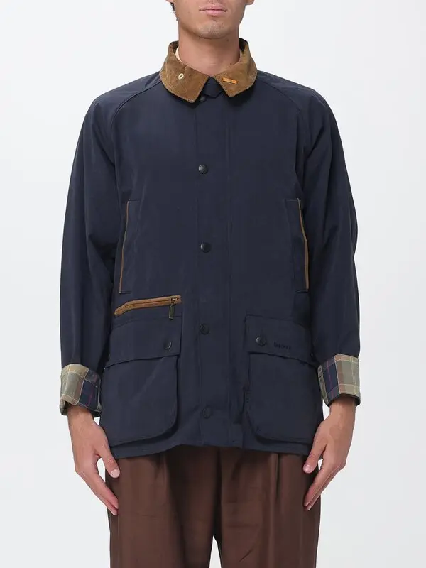 Barbour Bedale Icons Jacket In Cotton Blend - Navy