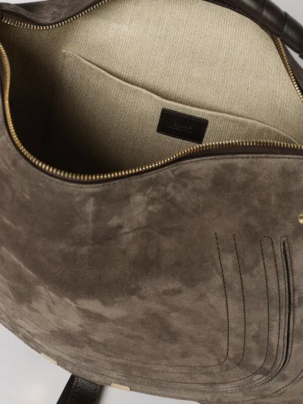 Chloé Marcie Suede Shoulder Bag - Brown