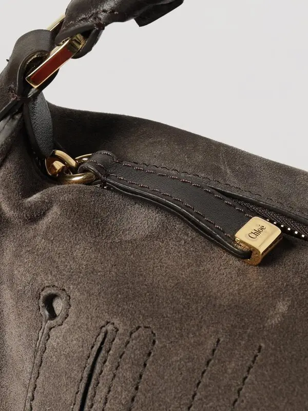 Chloé Marcie Suede Shoulder Bag - Brown