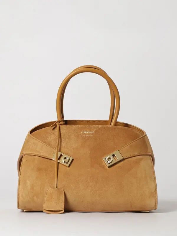 FERRAGAMO Top Handle Bag - Beige
