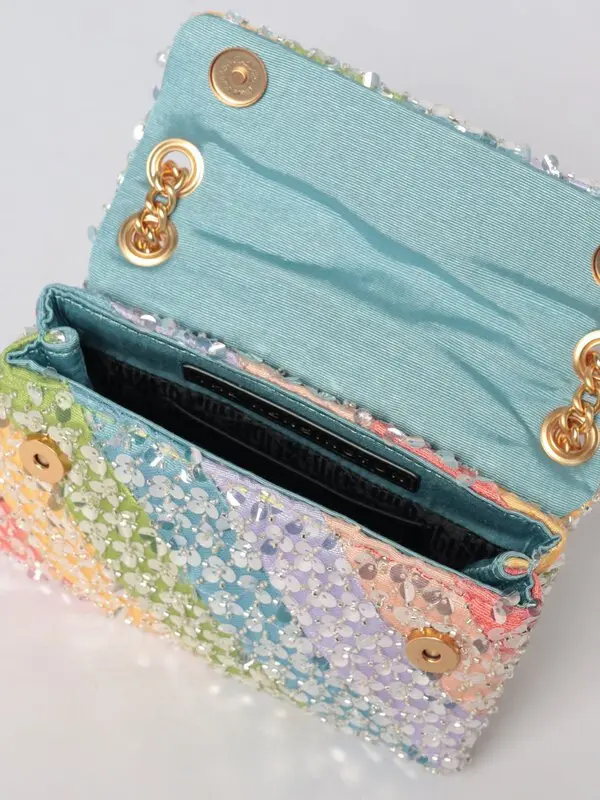 Kurt Geiger Mini Bag With Sequins And Chain Strap - Multicolor