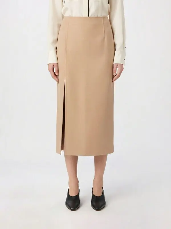 Sportmax Virgin Wool Pencil Skirt - Red