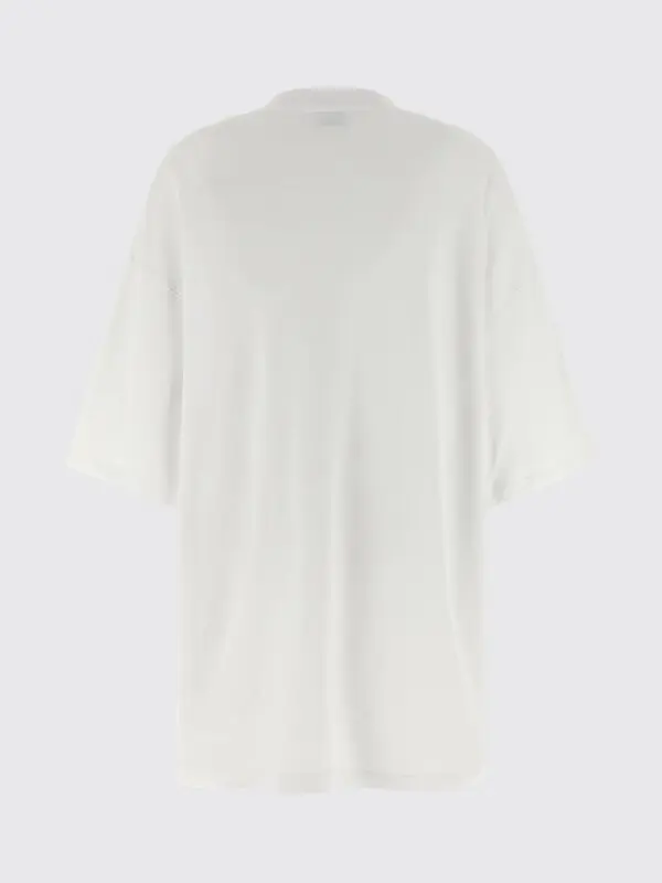 Moschino Cotton T-shirt Dress With Goose Graphic - White