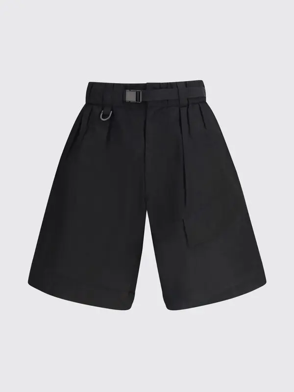 Y3 Cotton And Nylon Blend Cargo Shorts - Black