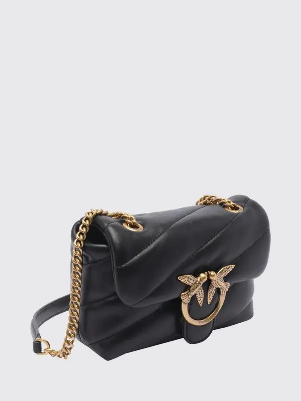 Pinko Quilted Leather Mini Bag With Chain Strap