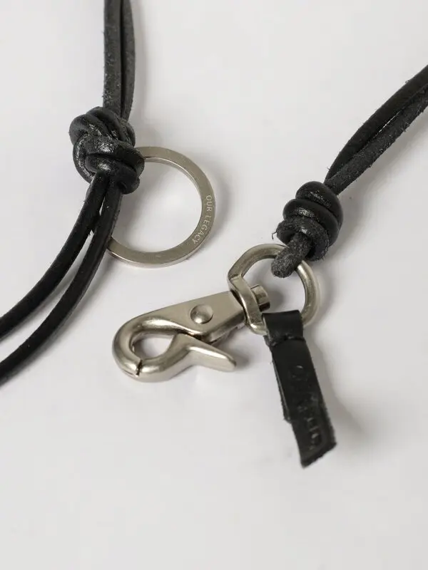 Our Legacy Ladon Leather Necklace - Black