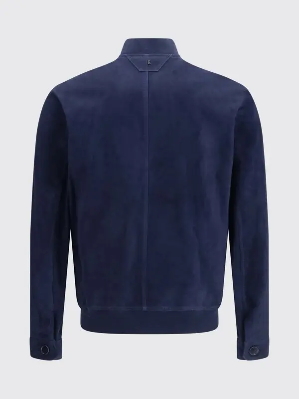 SALVATORE SANTORO Suede Bomber Jacket